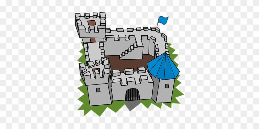 Building, Cartography, Cartoon, Castle - Castle Clip Art - Full Size ...