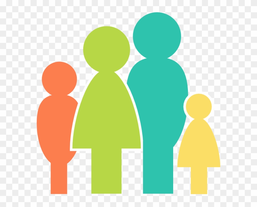Multicolor Family Clip Art At Clker - Family Icon Png Vector - Full ...