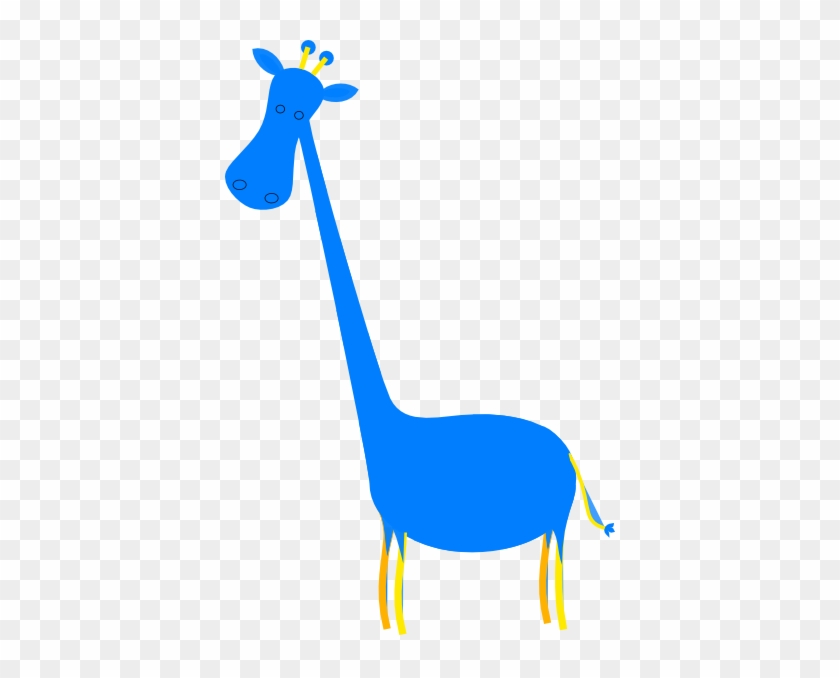 Blue Giraffe - Full Size PNG Clipart Images Download