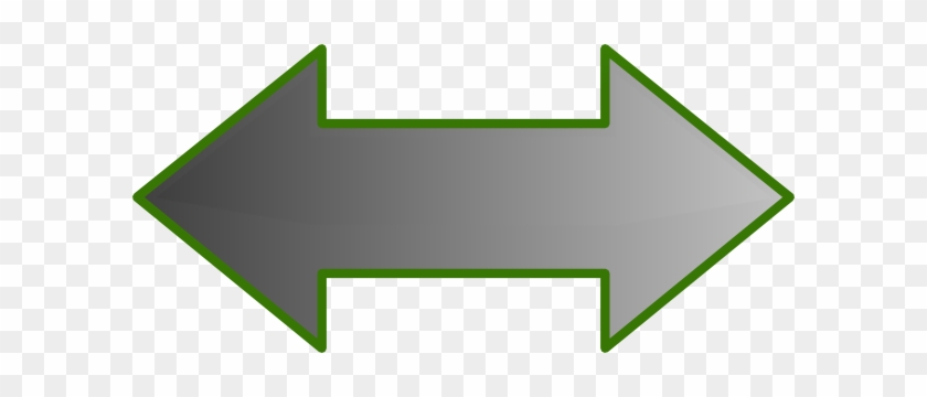 Graded Grey Arrow Clip Art At Clker - Double Ended Arrow Clipart - Full ...