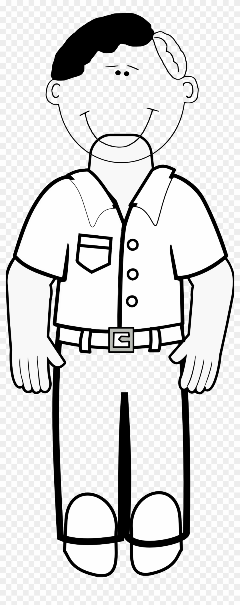 Monochrome Clipart Father - Clip Art Black And White Dad - Full Size ...
