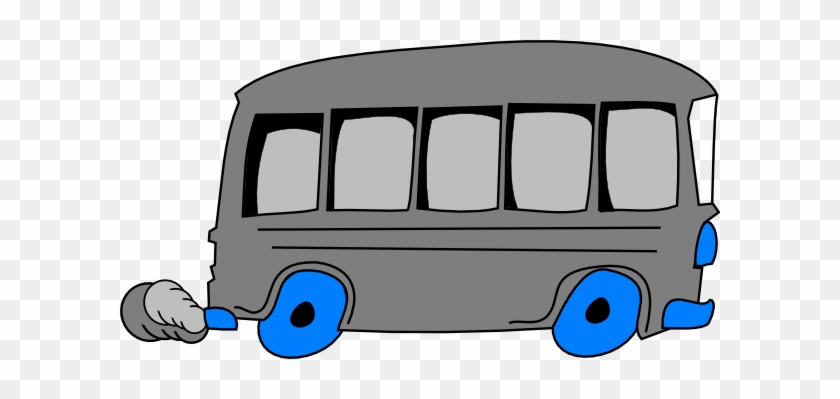 Gray School Bus Clip Art At Clker - Gray School Bus - Full Size PNG ...