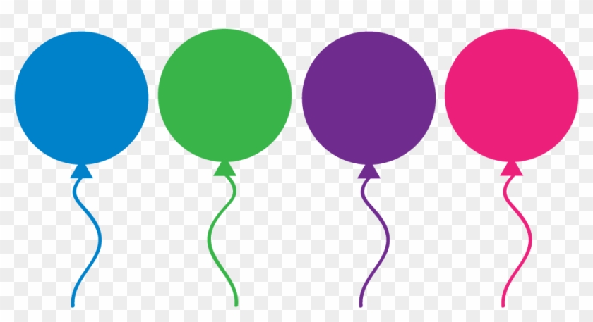 Free Birthday Balloon Clip Art - Balloon Line Clipart - Full Size PNG ...