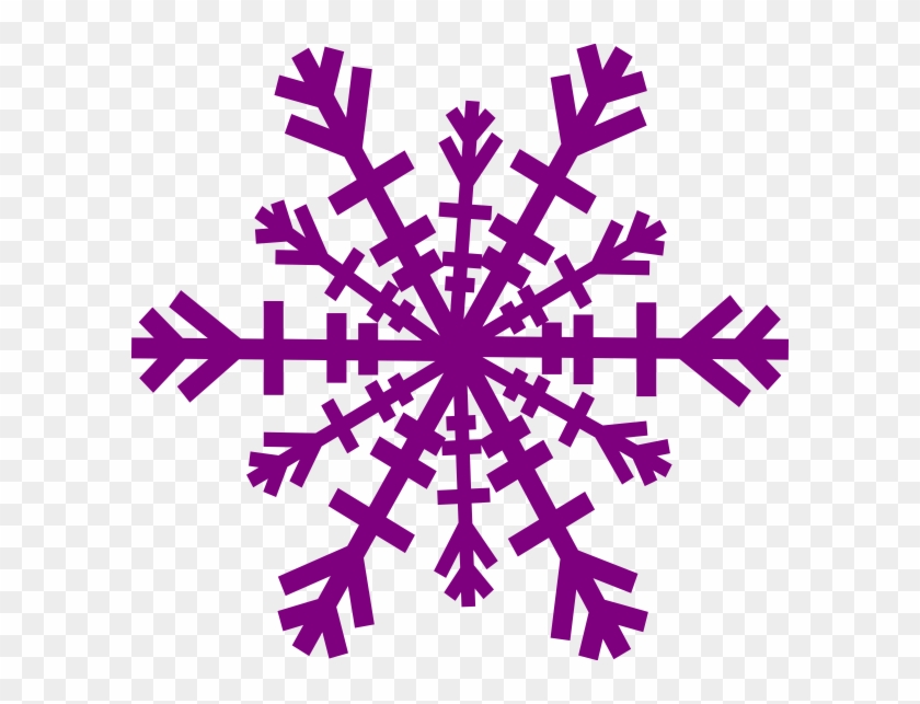 Purple Snowflake Clip Art - Purple Snowflake Clipart Transparent ...