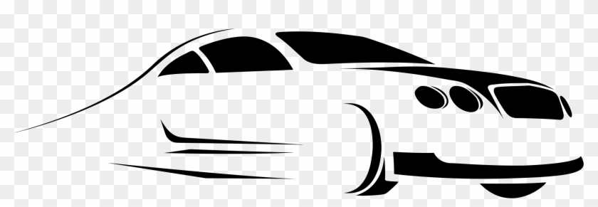 Stylized Car Silhouette Line Art Icons Png - Lineart Car - Full Size ...