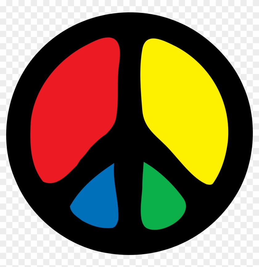 Hippie - Clipart - Peace Png - Full Size PNG Clipart Images Download