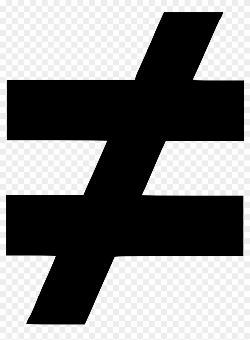 Does Not Equal Clipart Not Equal To Sign Free Transparent PNG