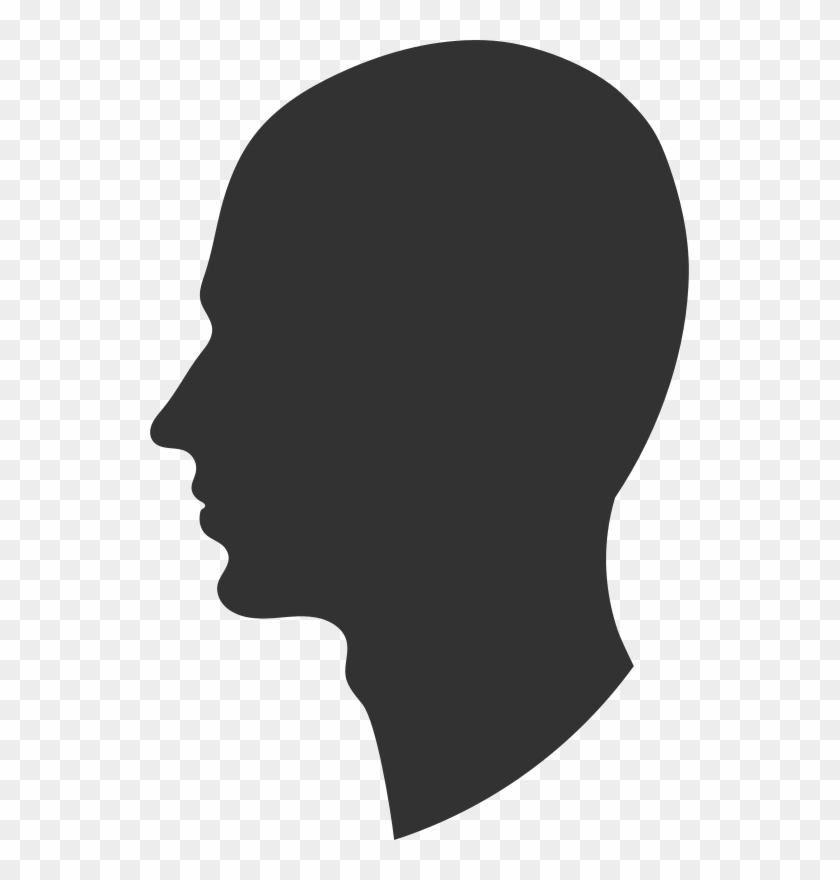 Face Side View Silhouette - Full Size PNG Clipart Images Download