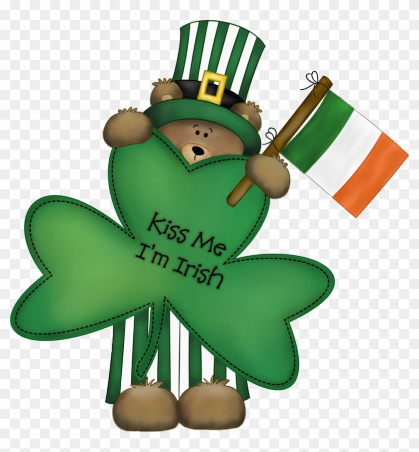 Irish - Kiss Me I M Irish Bear - Full Size PNG Clipart Images Download