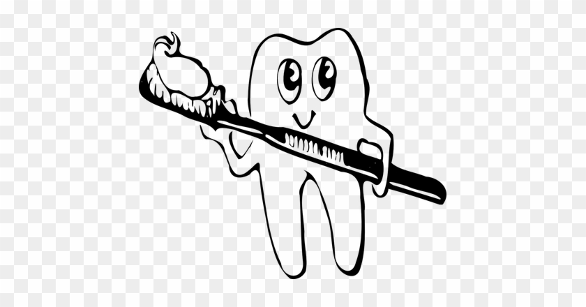 Toothbrush Brush Hygiene Toothpaste Oral C - Tooth Clip Art - Full Size ...