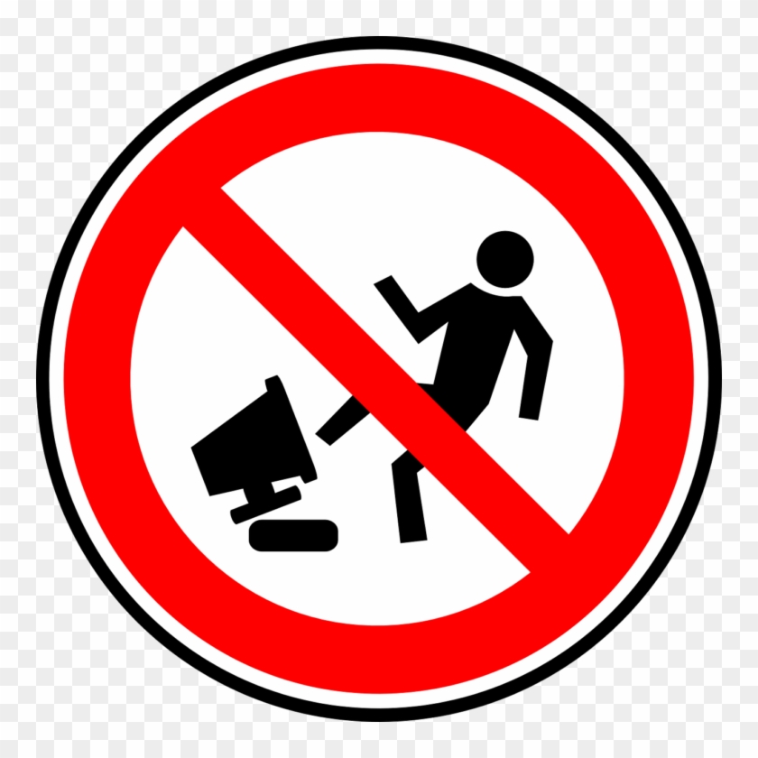 Clipart Broken Computer - Do Not Damage Computers - Full Size PNG ...