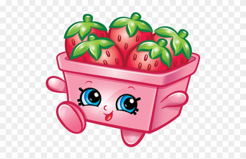 Rock Art - Shopkins Strawberry Top - Full Size PNG Clipart Images Download