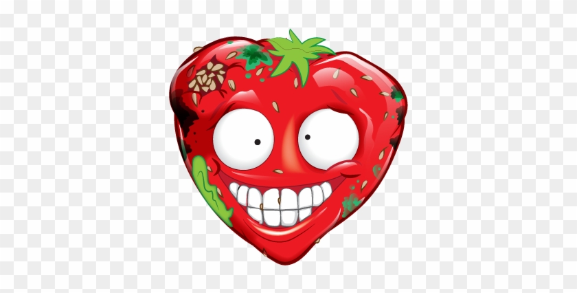 Sour Strawberry - Grossery Gang Series 2 Fungus Fruits - Full Size PNG ...