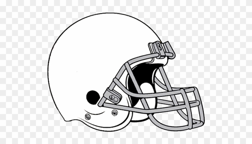 Blank White Football Helmet - Full Size PNG Clipart Images Download
