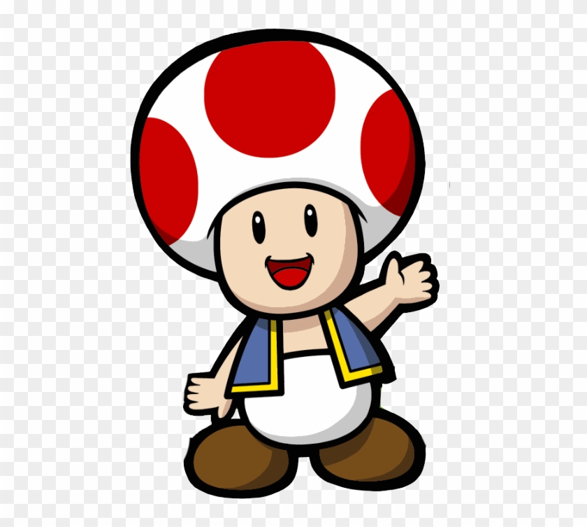 Covered Clipart Paper Mario - Super Paper Mario Toad - Full Size PNG ...