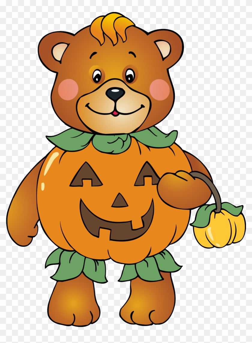 Halloween Bear Clipart - Fall Bear Clip Art - Full Size PNG Clipart ...