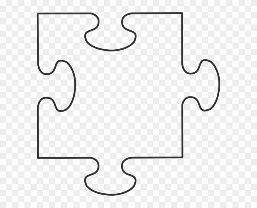 Transparent Puzzle Piece Clip Art At Clker - Puzzle Pieces - Full Size ...