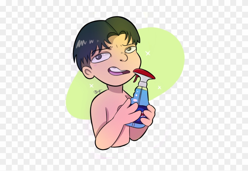 Levi X Windex By Suzannethebear - Cartoon - Free Transparent PNG ...