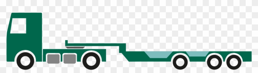 2 3 Axle Semi-low Loader - Lowboy - Full Size PNG Clipart Images Download