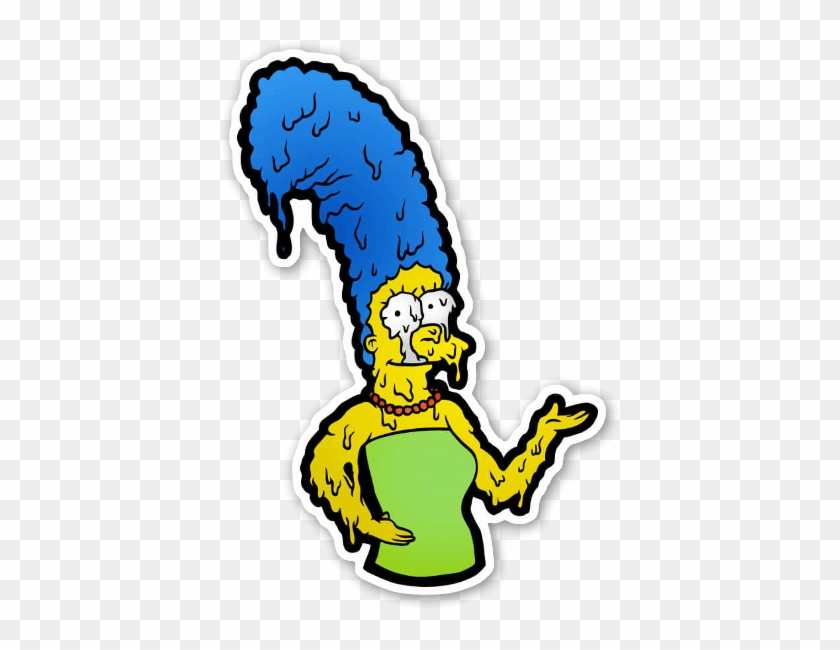 Melty Marge Simpson Sticker - Melty Marge Simpson Sticker - Full Size ...
