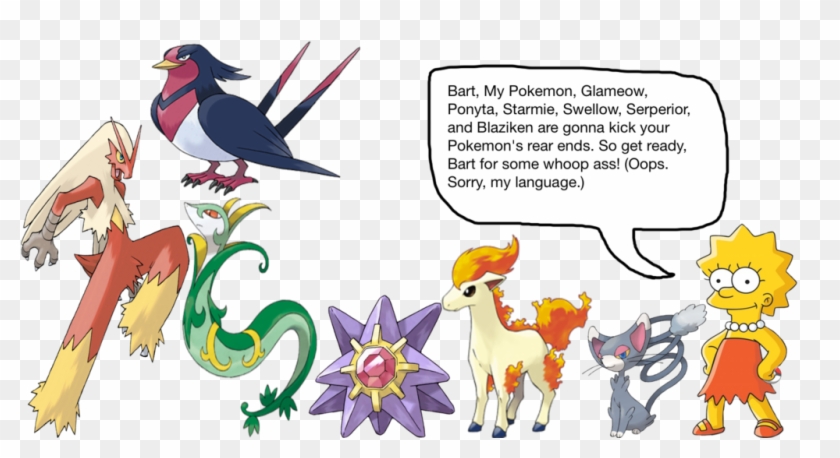 Lisa Simpson's Pokemon By Darthranner83 - Cartoon - Full Size PNG ...