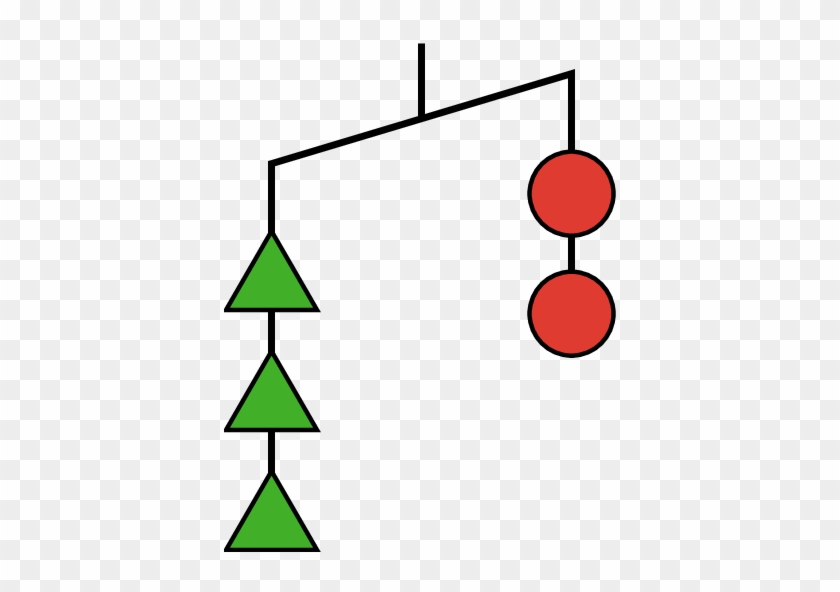 An Unbalanced Hanger With The Left Side Lower Than - Triangle - Full ...