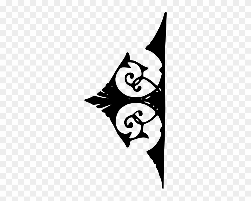 Free Vector Ornimental Bookend Right Clip Art - Bookend - Free ...