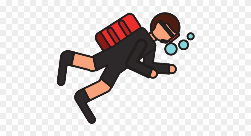 Man Diving Extreme Sport Icon - Man Diving Extreme Sport Icon - Full ...