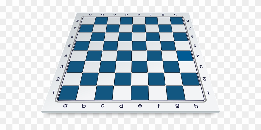 Chess Chess Board Board Blue Game White Sp - Blue And White Chess Board ...