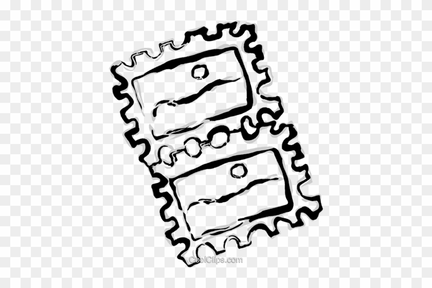 Postage Stamp Royalty Free Vector Clip Art Illustration - Clip Art ...