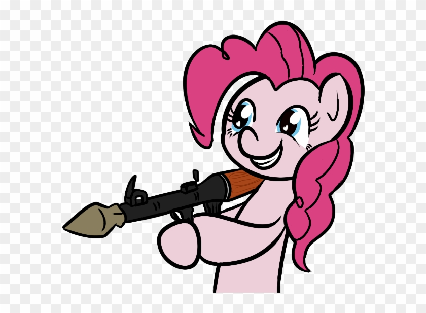 Niksiekins, Gun, Pinkie Pie, Rocket Launcher, Rpg, - Cartoon - Full ...