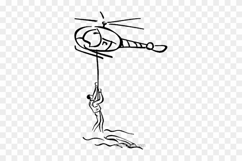 Helicopter Rescue Royalty Free Vector Clip Art Illustration - Rescue ...