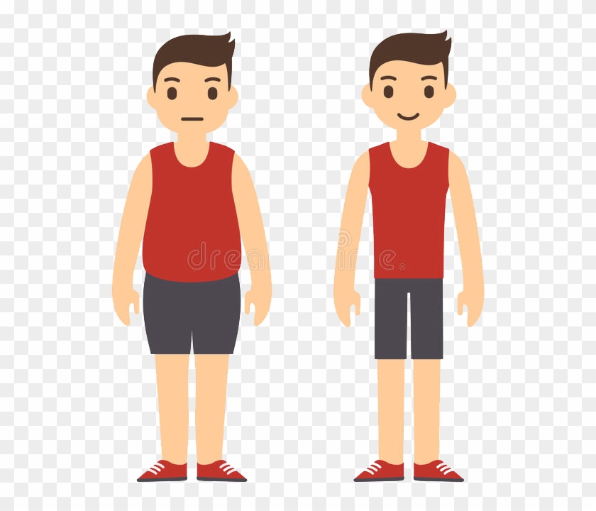 Penggemuk Badan Pria - Gordo A Flaco Animado - Free Transparent PNG ...