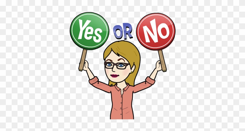 Emoji Yes Or No - Full Size PNG Clipart Images Download