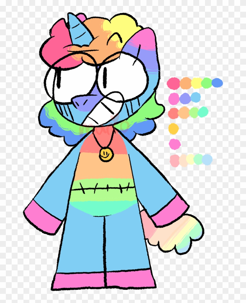 Rainbow Unicorn [dt] By Spacescoob - Cartoon - Full Size PNG Clipart ...