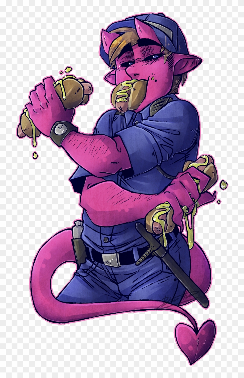 Chase Demon Police-btd Oc By Blasticheart - Blasticheart Pg - Full Size ...