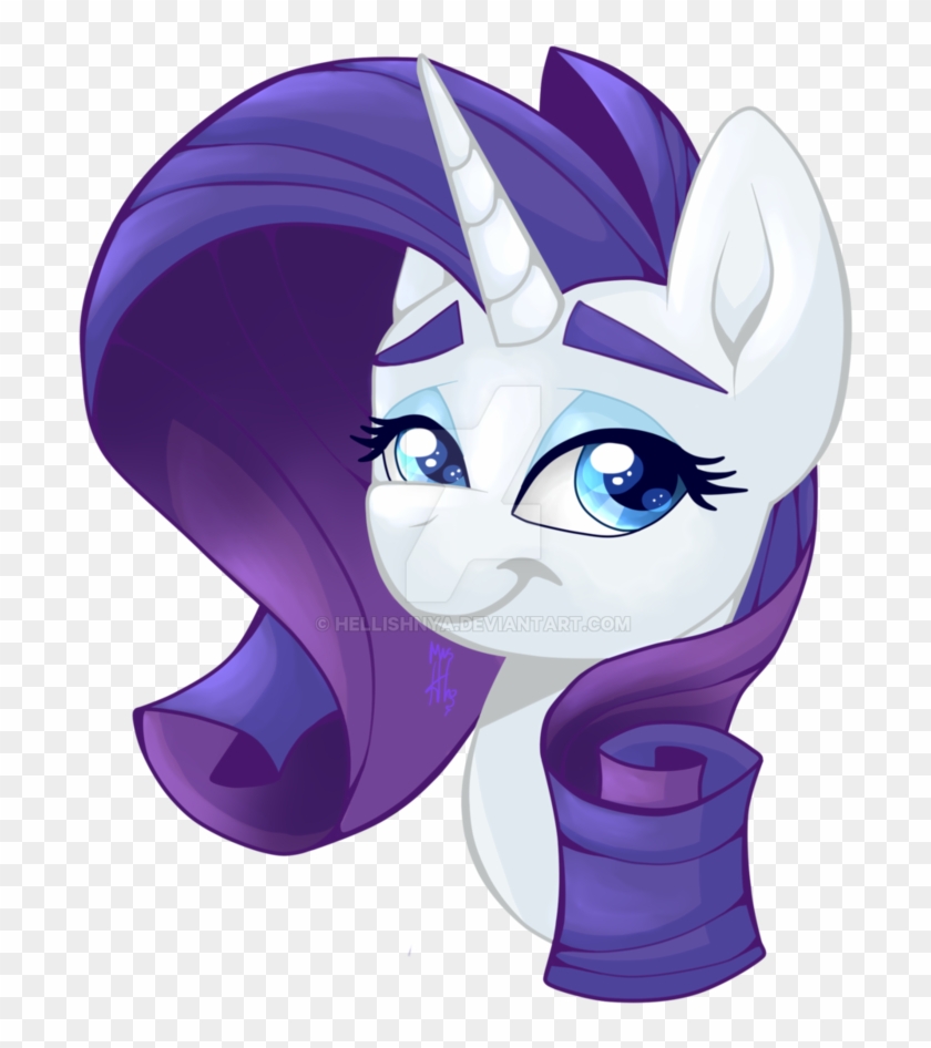 Rarity By Hellishnya - Cartoon - Free Transparent PNG Clipart Images ...