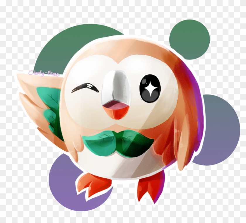 Rowlet Owlet By Cloudy-eevee - Rowlet - Free Transparent PNG Clipart ...