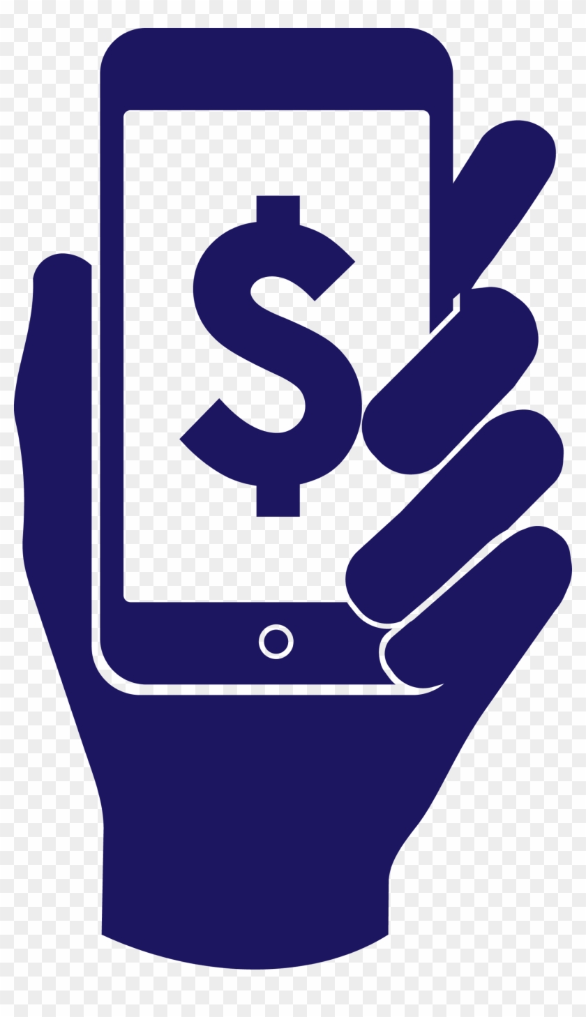 Balances - Hand Holding Phone Icon - Full Size PNG Clipart Images Download