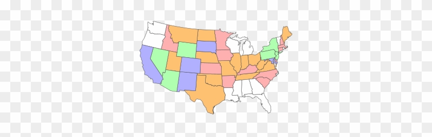 Us Map - States I Ve Visited Map - Full Size PNG Clipart Images Download