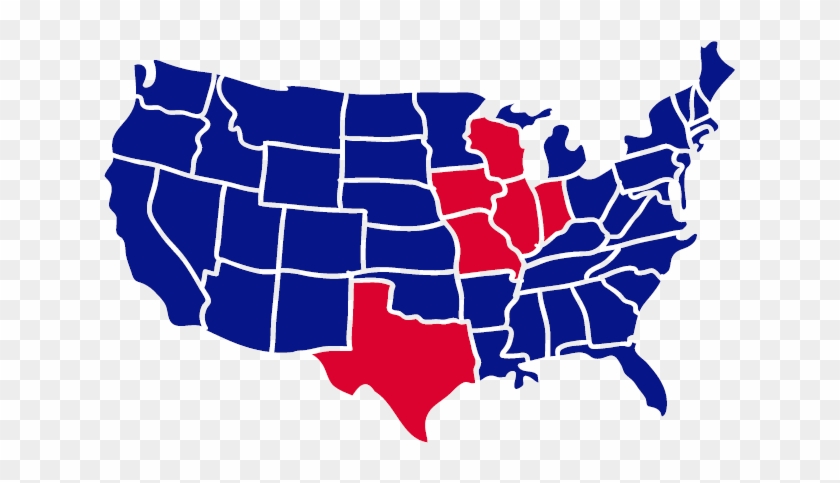 Usmap - United States Silhouette Map - Full Size PNG Clipart Images ...