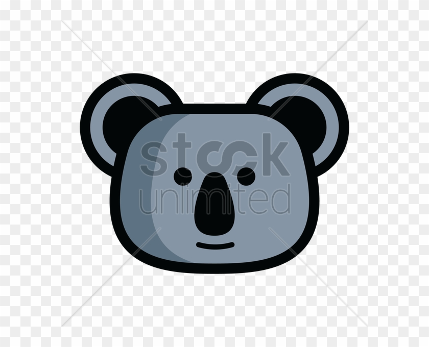 Koala Bear Head Vector Image - Koala Head Cartoon - Full Size PNG ...