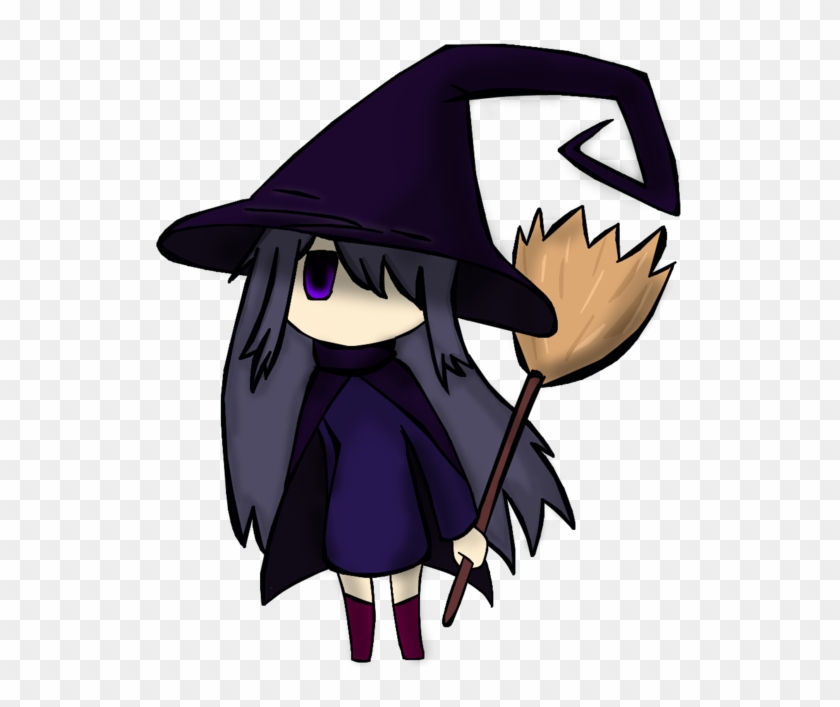 Witch Chibi By Roodoki - Cartoon - Free Transparent PNG Clipart Images ...