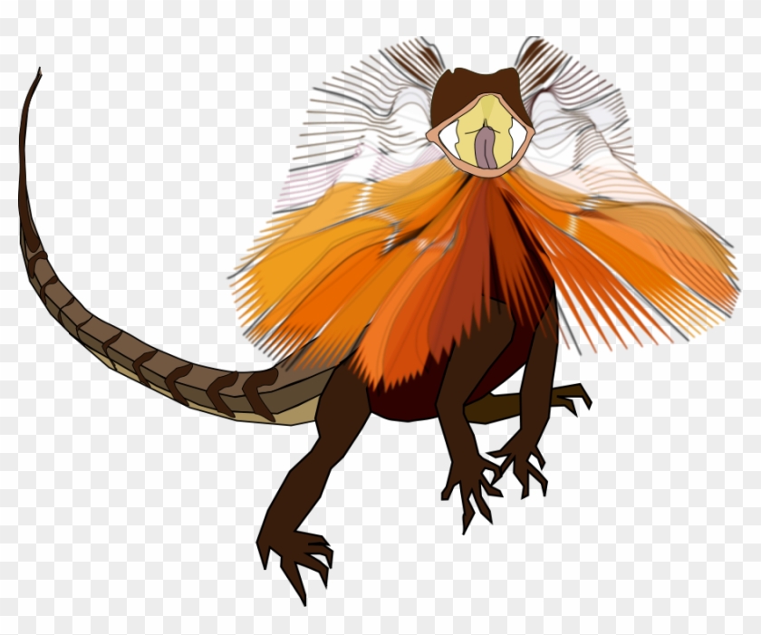 Lizard Icon Png - Frilled Neck Lizard Art - Full Size PNG Clipart ...