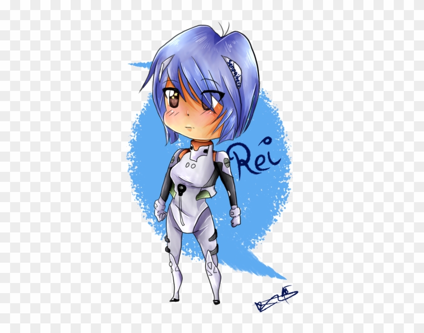 Chibi Rei Ayanami~evangelion By Senpai-hero - Cartoon - Free ...