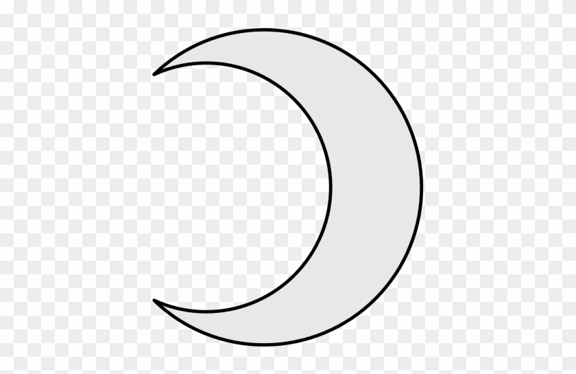 Coa Illustration Elements Planet Moon - Moon Line Drawing - Full Size ...