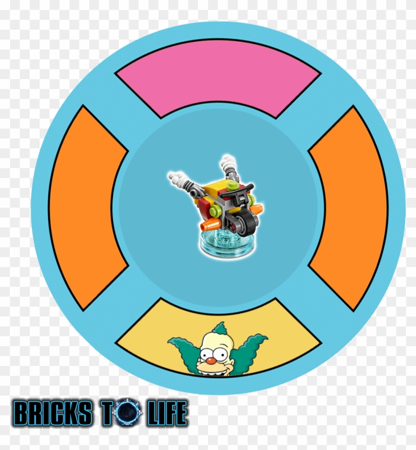 Krusty Clown Bike Tag - Krusty The Clown Lego Dimensions - Full Size ...