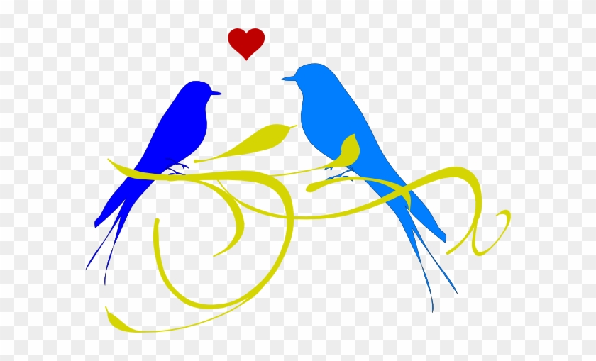 Love Birds Svg Clip Arts 600 X 429 Px - Clip Art Love Birds - Full Size ...