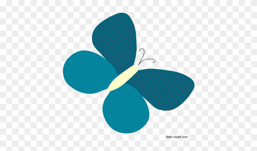 Teal Butterfly Clip Art Image - Clip Art - Free Transparent PNG Clipart ...