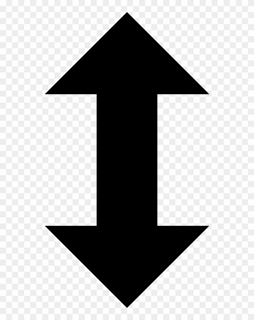 Arrow With Double Direction Comments - Vertical Coule Arrow Icon - Full ...